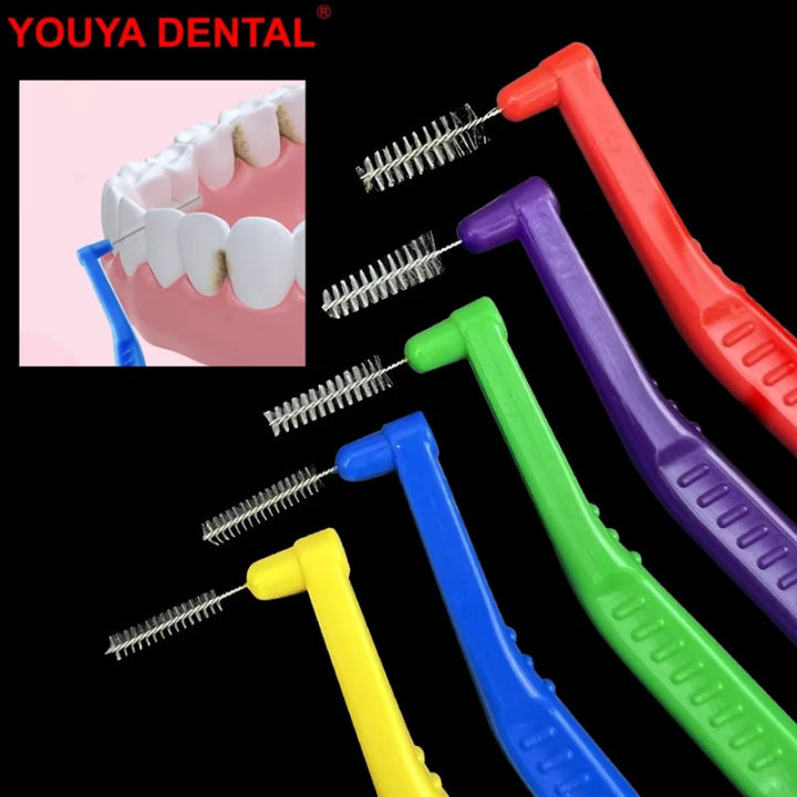 5pcs Orthodontic Interdental Brushes Toothpicks 0.6-1.2mm For Teeth ...
