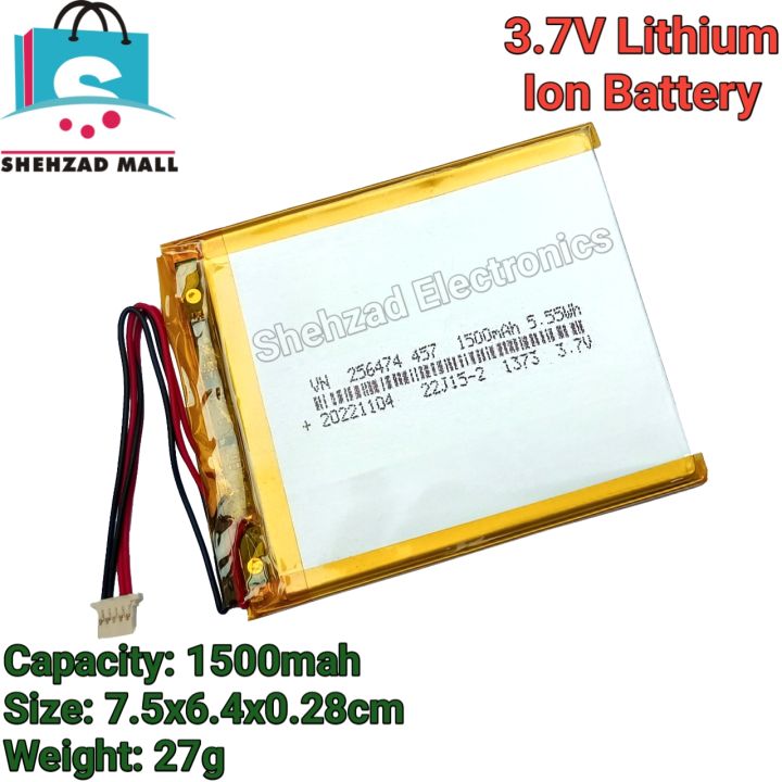 3.7V 1500mAh Lithium-Ion Rechargeable Battery – Compact & High ...