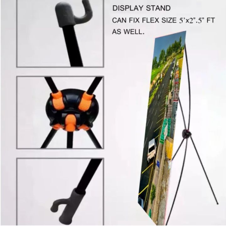 Panda X stand banner Flex Standee - Display Stand 2x5 feet for ...