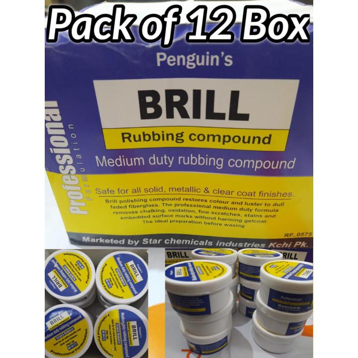 Pack of 12 Box Brill Rubbing compound cutting cream scratch remover ...