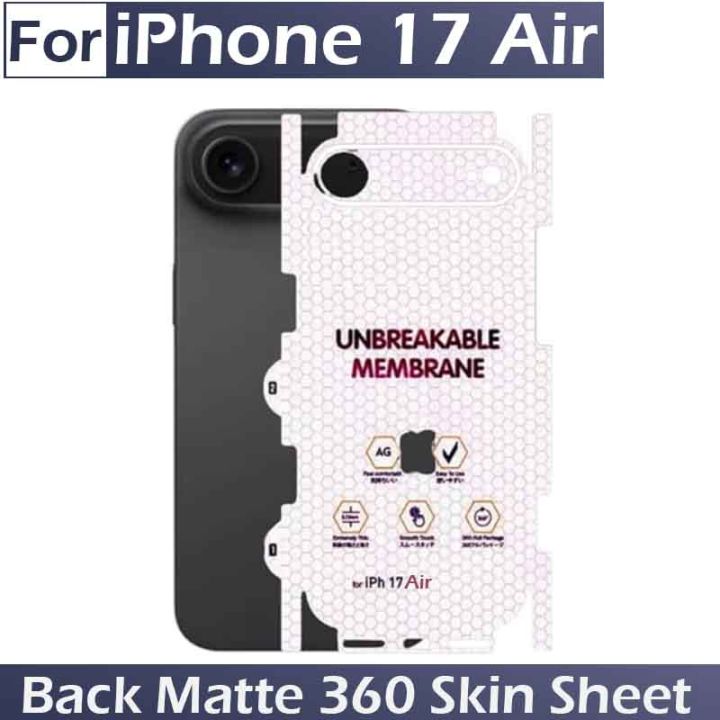 Apple iPhone 17 Air Back Ceramic Matte Film Protector Best PLastic ...