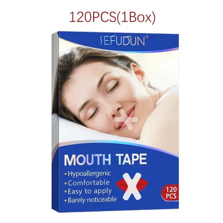 Decel 120PCS Anti Snoring Mouth Tape Transparent Breath Nasal Strips ...