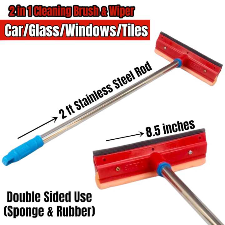 Wiper for Cleaning of Car/Glass/Windows -Double Sided Use (Foam ...