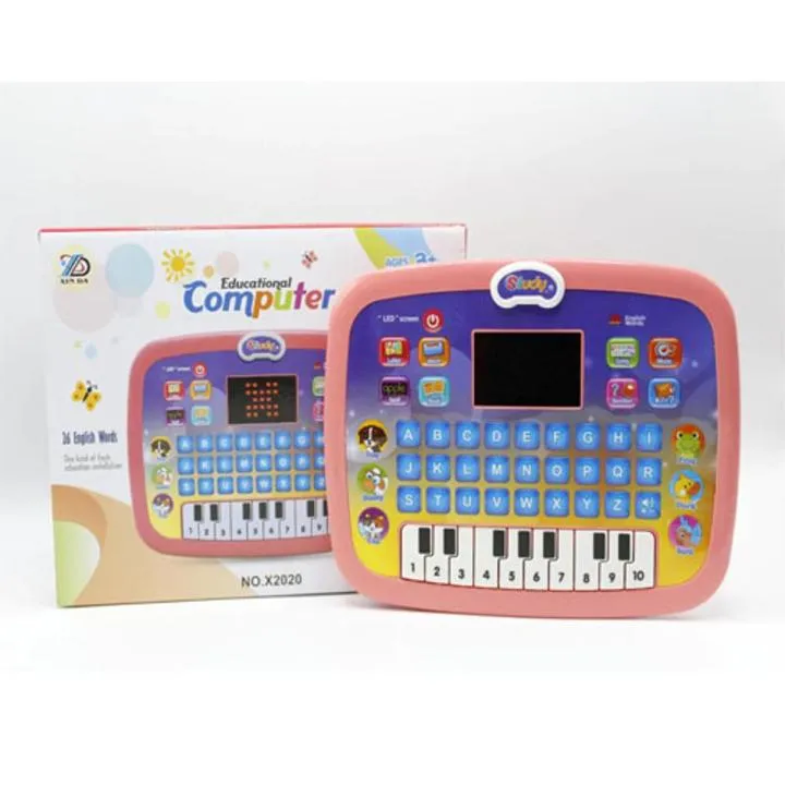 Educational Computer For Kids With LED Screen - Play Learning Toy For ...