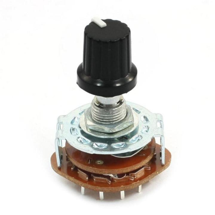 Electronic Machine 4P3T 4Pole 3 Position 2 Deck 16 Pin Rotary Switch ...