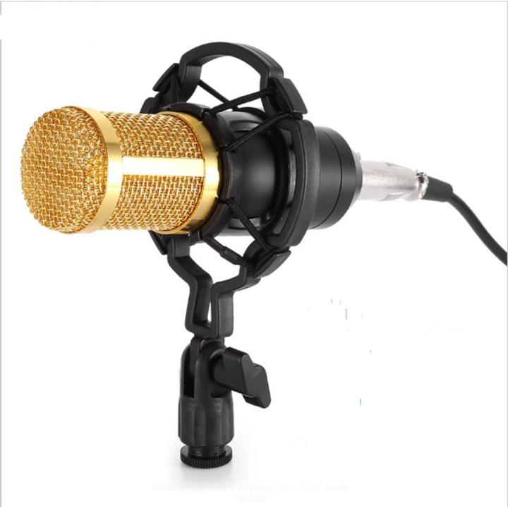 BM-800 Condenser Wired Recording Microphone: Studio-Grade Black | Daraz.pk
