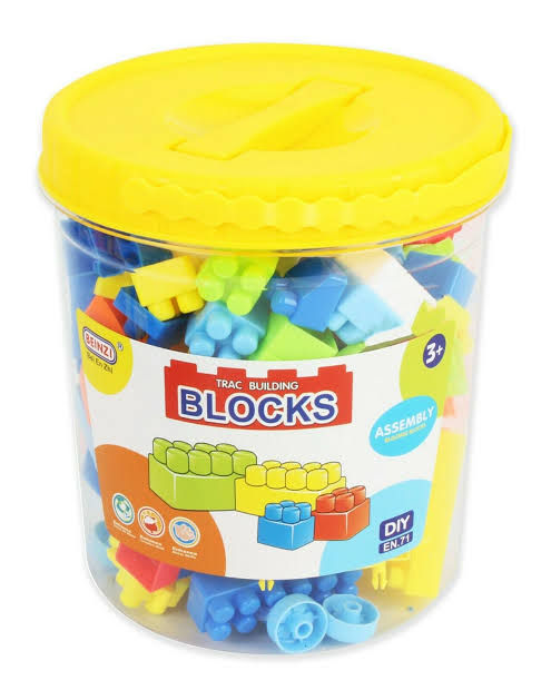 BUILDING BLOCKS AND BRICKS FOR KIDS-Trac Building Blocks bucket (32 pcs ...