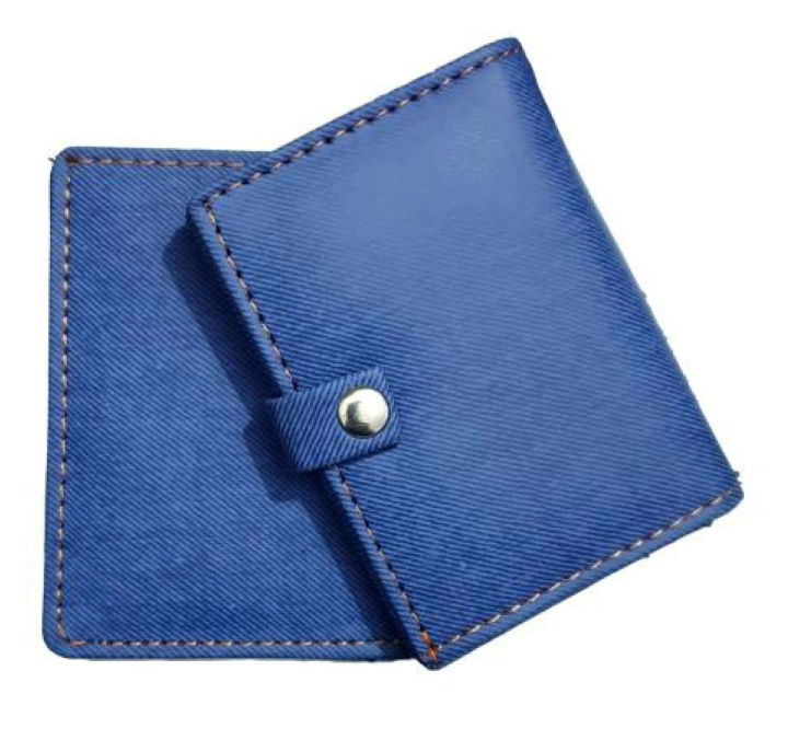 1x Bifold Pu Leather Wallet for Men in Blue Brown Khaki and Coffee ...