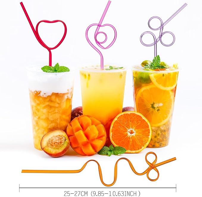 Reusable Spiral Straw for Kids & Party Useful for Juice Drinks Mock ...
