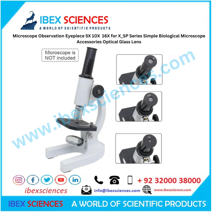 IBEX SCIENCES Microscope Observation Eyepiece 5X 10X 16X for XSP Series ...