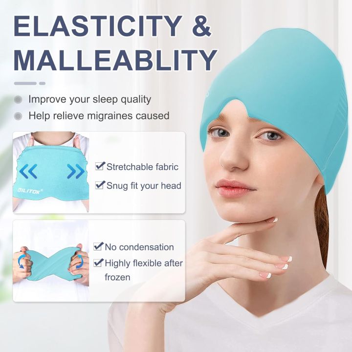 ABUZAR __ GHAFFARI 1 PCS OF Headache and migraine Relief Cap Hot & Cold ...