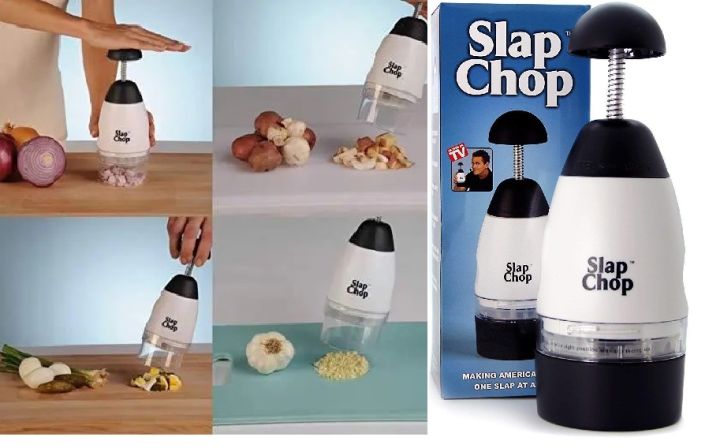 Slap Chop Manual Vegetable Cutter Mini Hand Garlic, Onion, vegetable ...