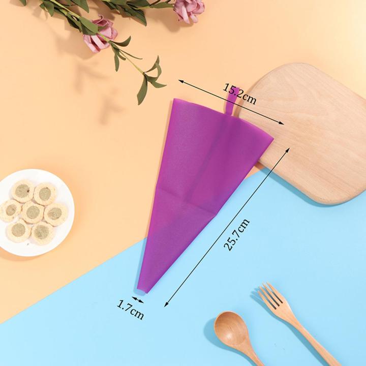 Reusable Silicone Pastry Bag Piping Cake Decorating Tools DIY Cupcake ...