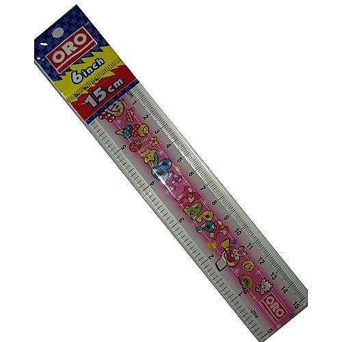 ORO 6 Inch Plastic Ruler (Cartoon Scale) Art # 121 (12 Pcs) | Daraz.pk