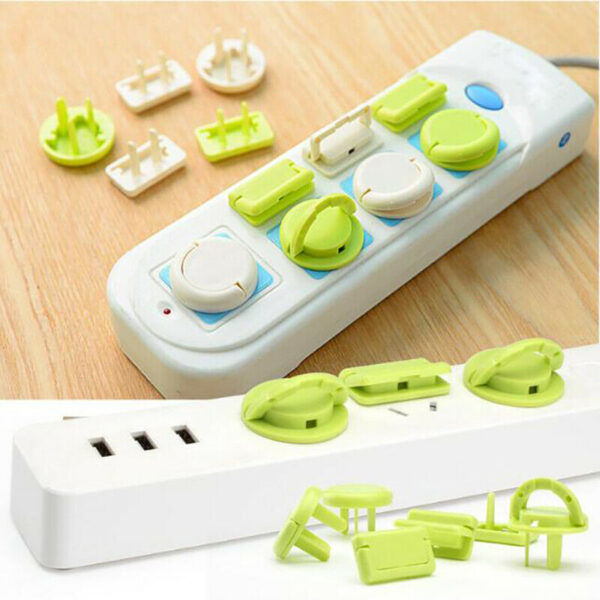 Pack of 10 Power Socket Cover Outlet Plug Covers Kids Electric Safety ...