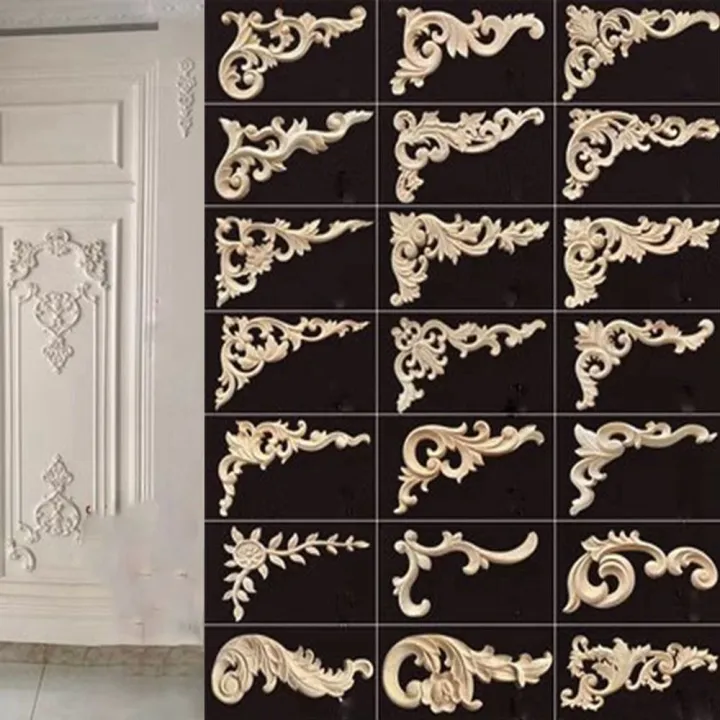 New Natural Floral Wood Carved Crafts Multi-styles Unique Woodcarving ...