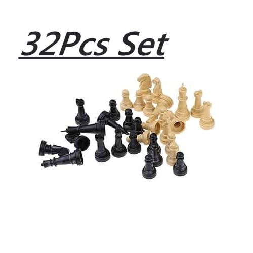 32 Pcs Plastic Chess Goti Set Standard Pieces | Daraz.pk