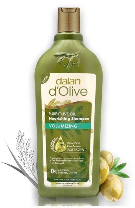 Dalan d'Olive Pure Olive Oil Nourishing 400ml Volumizing Shampoo pH ...
