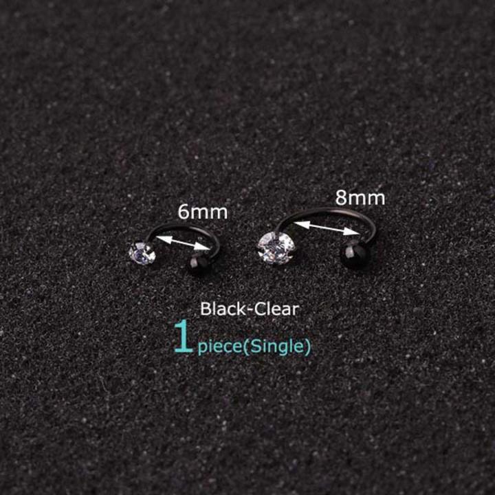 1piece Horseshoe Ring 20G Cartilage Earrings Daith Pinna Helix Piercing ...