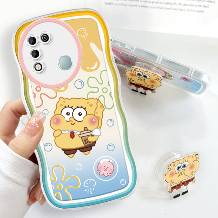 Ready Stock For Infinix Hot 10 Play 3D Fashion Cute SpongeBob ...