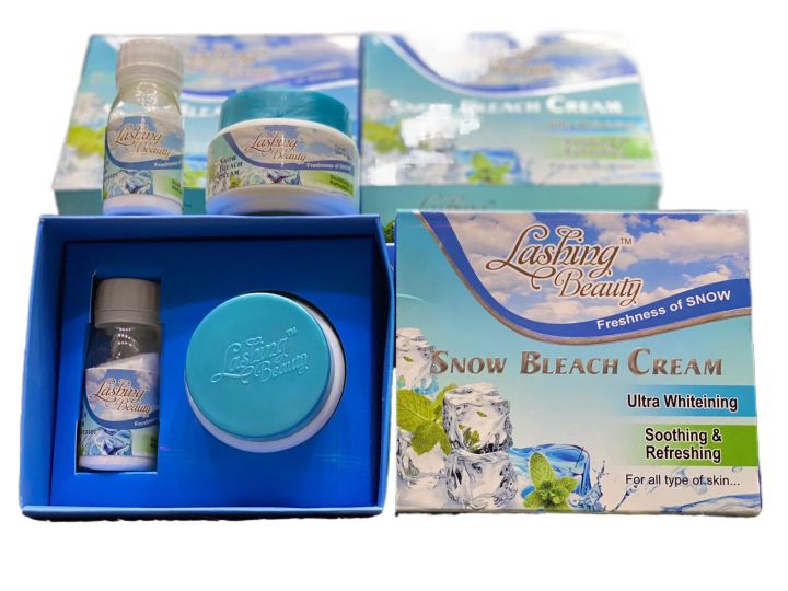 Snow Bleach Cream Lashing Beauty Ultra Whitening Cream | Daraz.pk