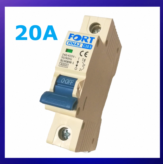 Fort Electric Circuit Breaker Safety Circuit Breaker Single Pole 20A ...