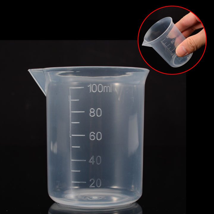 1Pcs 100ml Transparent Volume Cup / Kitchen Laboratory Plastic ...
