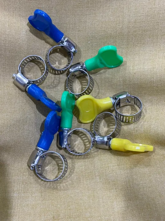 Pack of 10pcs Gas Pipe Clips Adjustable Clamp 15mm Hoop Butterfly ...