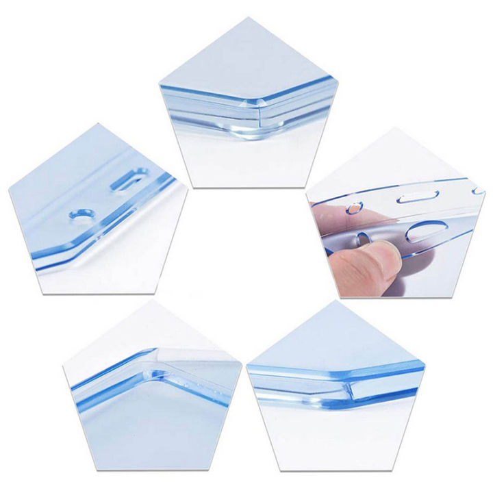 ID Card Badge Holder, Hard Plastic Vertical Silicone Soft Clear PVC ...