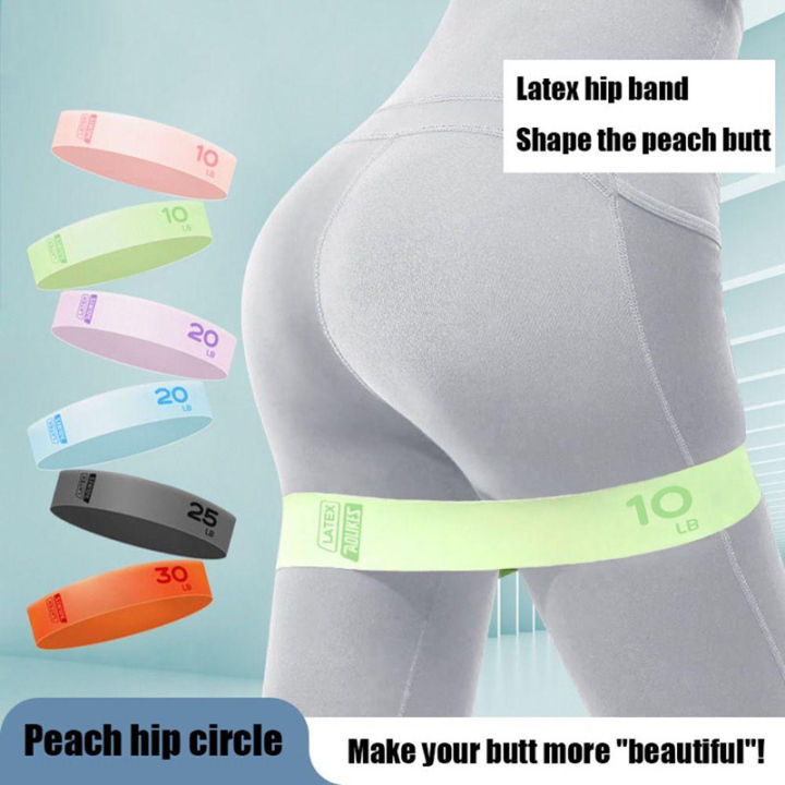 Strength Core Fitness Circle Leg Yoga Latex Stretch Band Lift Hips & Stretch Plastic Leg Workout ...