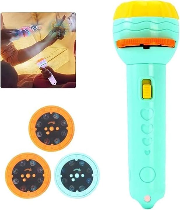 Mini Flashlight Slide Projector Toy for Kids – Educational Animal ...