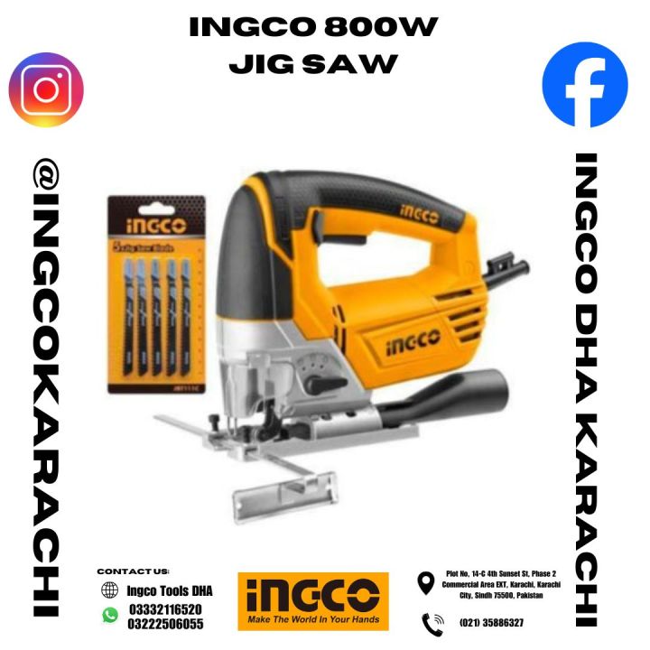 Ingco Jig Saw 800W JS80028 | Daraz.pk