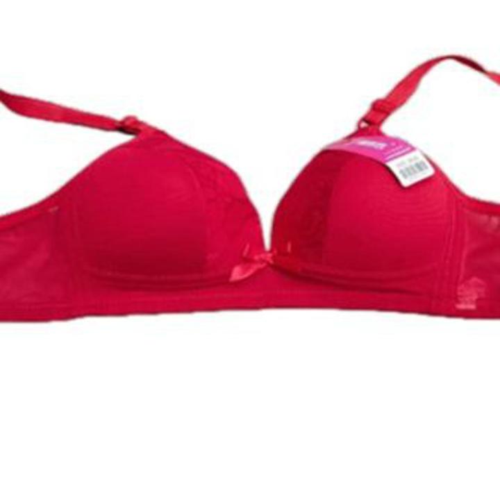 Soft padded women bra with lace | Daraz.pk