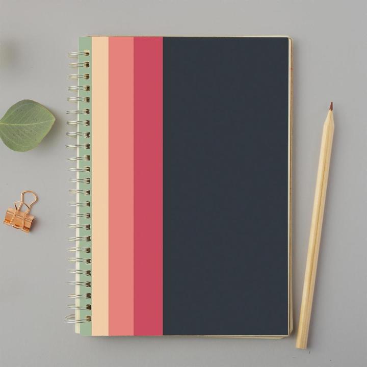 Simple Colors-A4 & A5 Spiral Notebook with Plastic Sheet | Daraz.pk