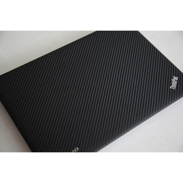 Universal Laptop Back Skin Carbon Fiber Texture - Black | Daraz.pk