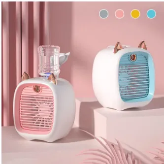 2400mAh Mini Air Conditioner Portable Air Cooler Fan Humidifier ...