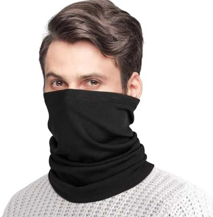 Fleece Neck Warmer and Face Cover - Cold Weather Neck Gaiter & Ski Tube ...