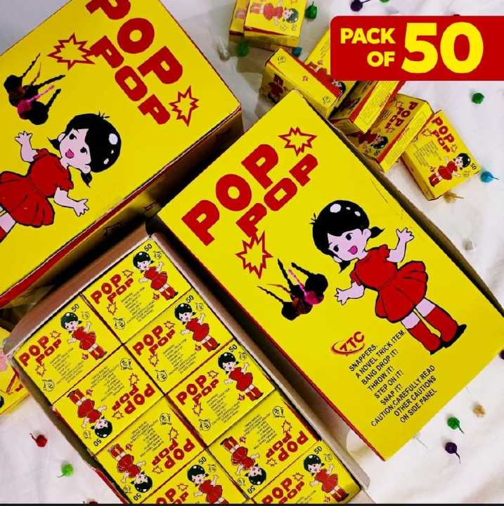 Pop Pop Crackers Snapppers 10 Pcs Box 50 Pcs Each Box | Daraz.pk