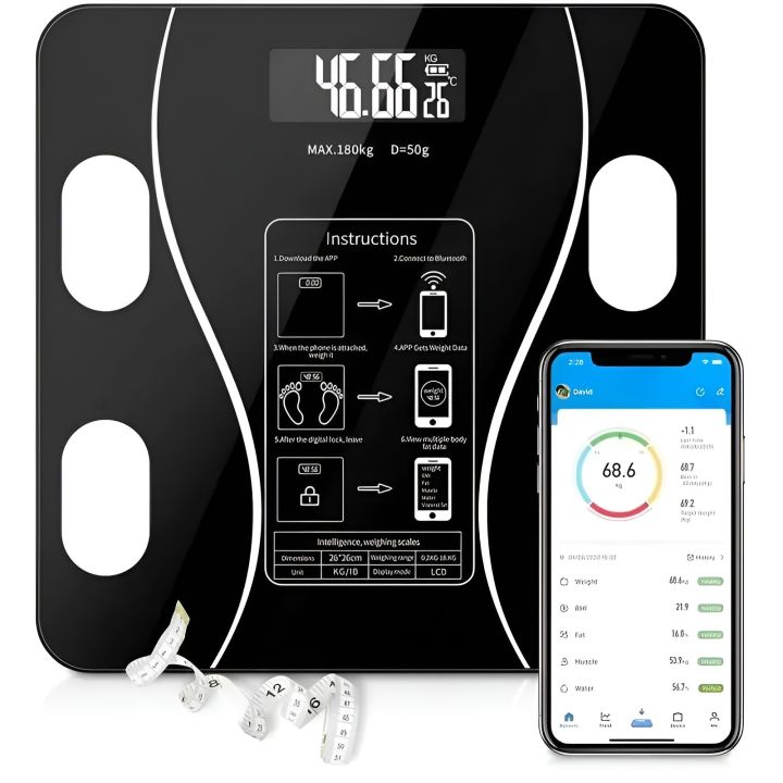 Smart aBluetooth weight scale multi-functional App Bluetooth-compatible ...