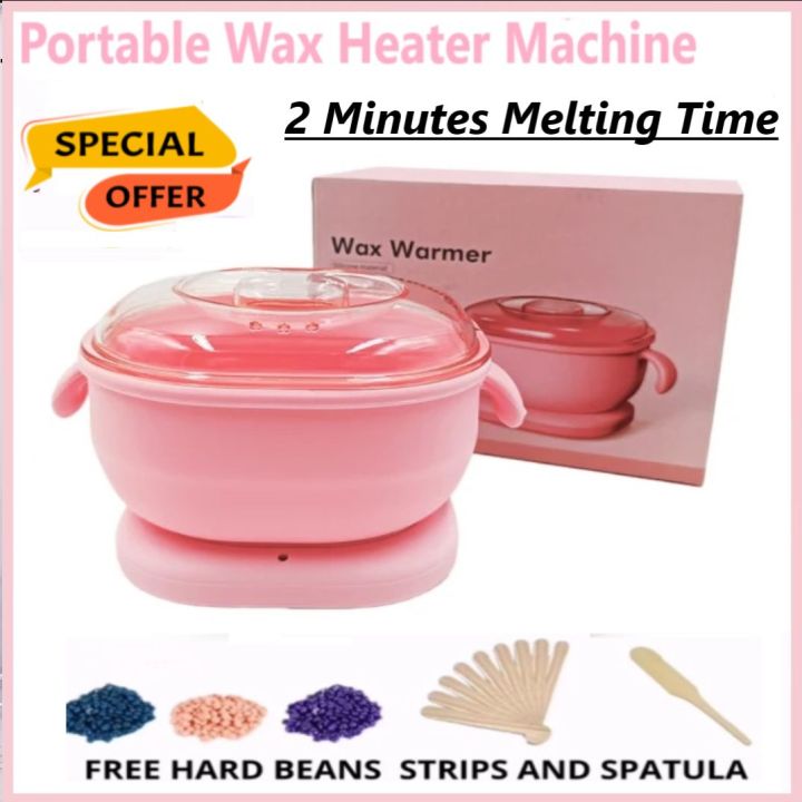 Imported Wax heater machine Portable Silicone Wax Warmer Pot Paraffin ...