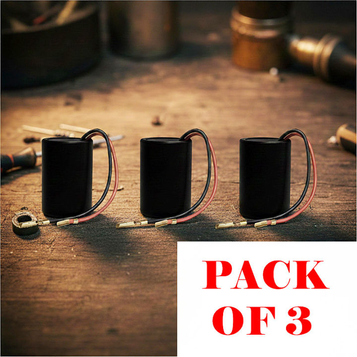 Pack of 3 Universal 12V Motorcycle Battery Capacitor– Heavy Duty ...