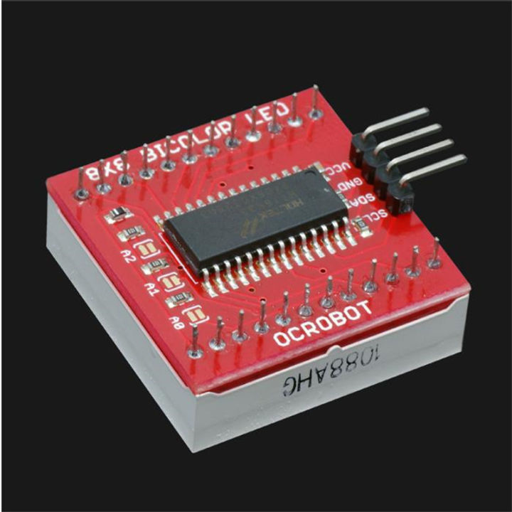 Red and green color I2C dot matrix module 8*8 dot matrix module Arduino ...