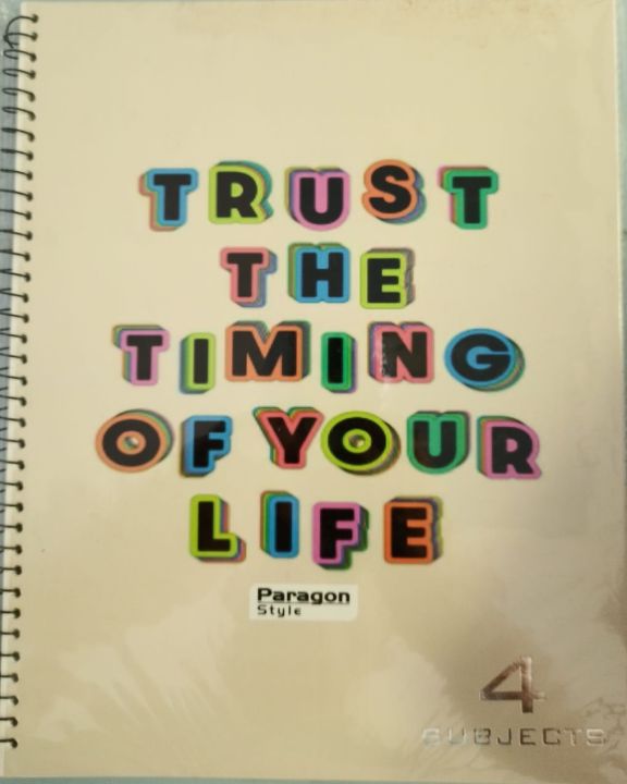 4 Subject Spiral Notebook | Paragon Style Notebook | 2 pcs | Spiral ...