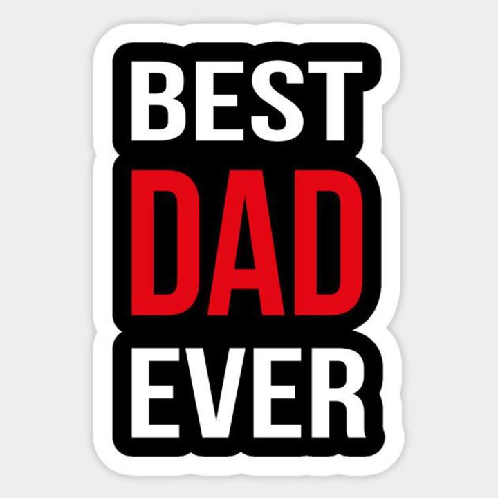 Best Dad Sticker - 3 inch x 2 inch - Father Day Sticker Sticker For ...