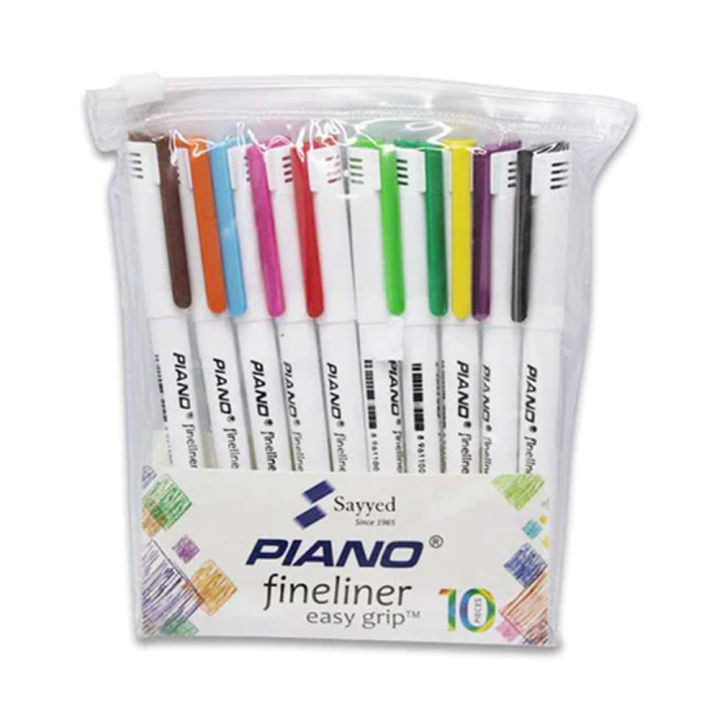 Pointer Multi color set -black-blue Fineliner Easy Grip 0.3mm School ...