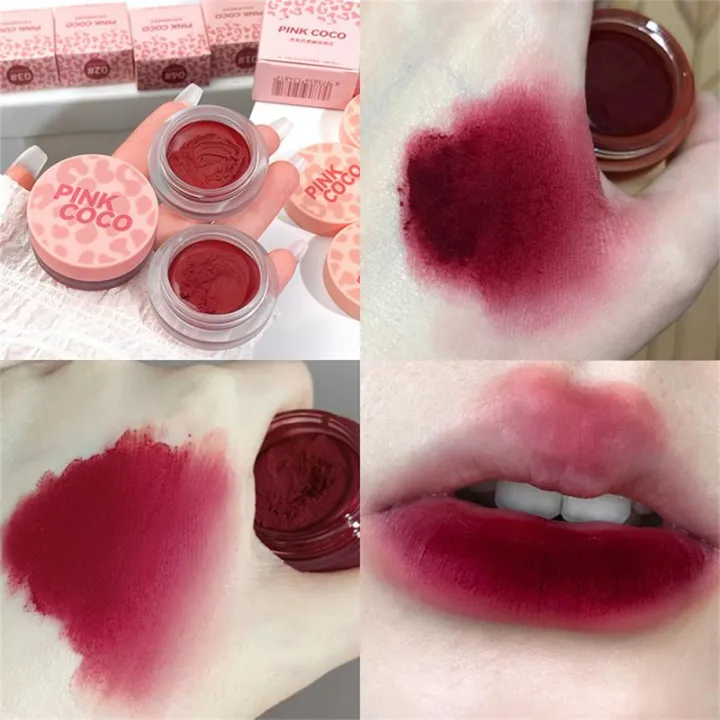 PREATY Canned Lip Mud Lip Glaze Lipstick Moisturizing Velvet Matte ...