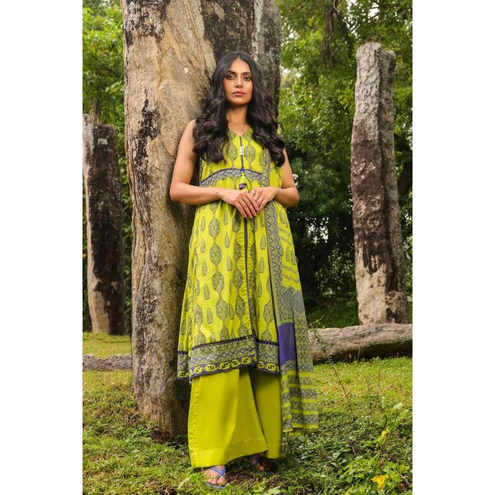 Alkaram Studio Unstitched 2 Piece Printed Lawn Suit With Net Dupatta SS ...