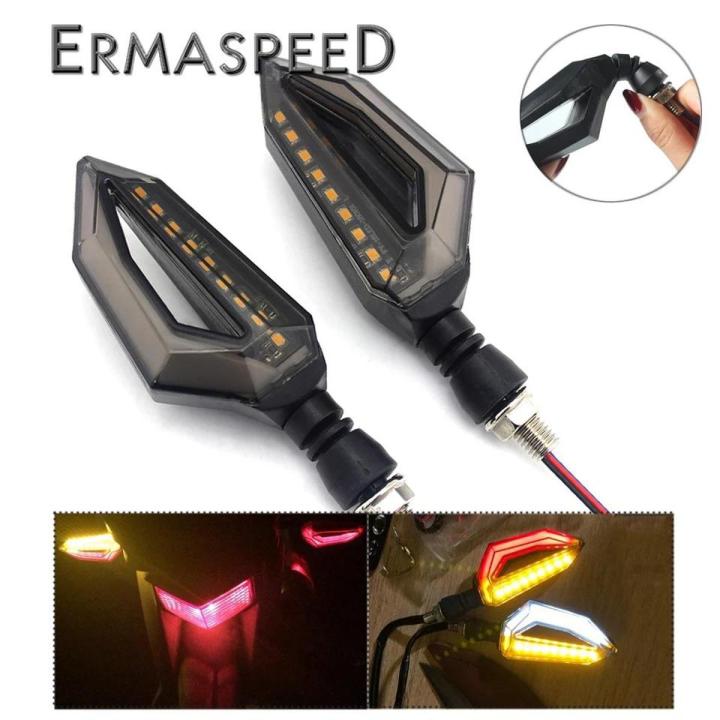 Universal Turn Signals Motorcycles Lights Led Flasher Amber Flexible ...