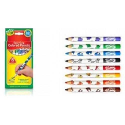 My First Crayola 811334 Color Pencils 8 Easy Grip Triangular Pencil ...