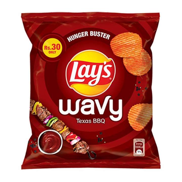 Lays Wavy BBQ 30 Rs Pack 6 Pcs | Daraz.pk